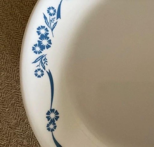 Excellent* '70's CORELLE by Corning BLUE CORNFLOWER SERVING PLATTER ...
