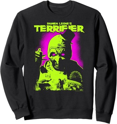 Terrifier Glowing Eyes Art Neon Poster Horror Sweatshirt | eBay