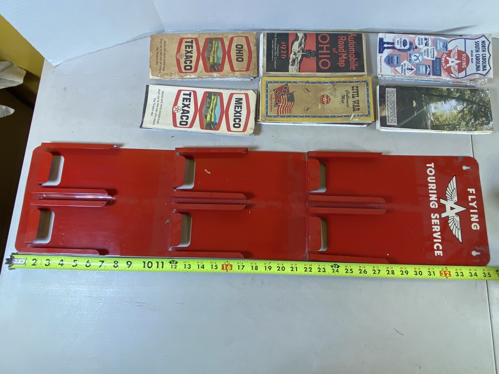 Flying A Touring Service oil gas service Station road Maps lot Display ...