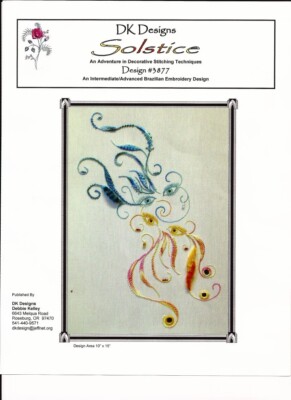 DK Designs Brazilian Embroidery Kit "Solstice" #3877 | eBay