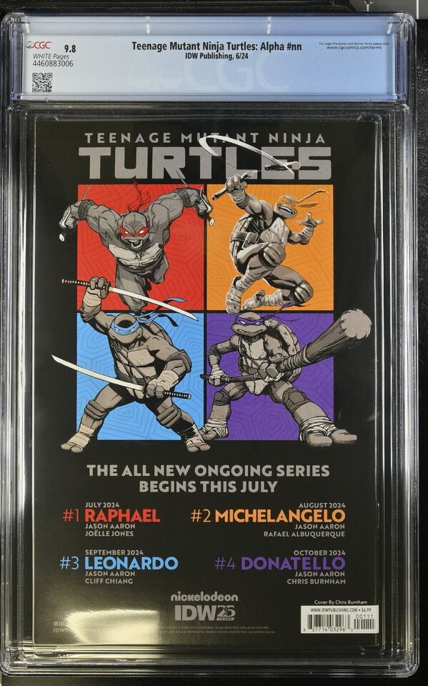Teenage Mutant Ninja Turtles Alpha #1 CGC 9.8 Cover A IDW 2024 TMNT ...