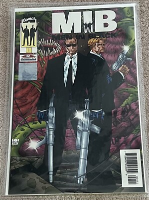 1997 MIB MEN IN BLACK #1 Marvel Comics Newsstand Lowell Cunningham Auto ...