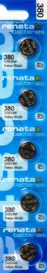 380 RENATA SR936W (2 piece) SR936 WATCH BATTERY New packaging ...