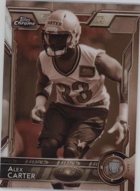 2015 Topps Chrome Mini - Rookies Alex Carter #161 Sepia Refractor (RC ...