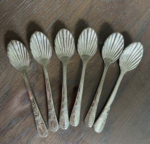 GODINGER Silver Art Co. Ltd. Shell Pattern Demitasse Spoon Set of 6 | eBay