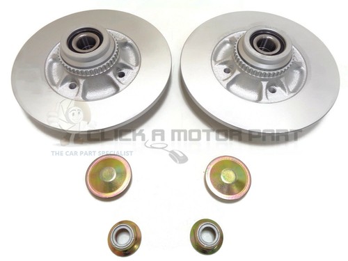 RENAULT CLIO 172 182 CUP SPORT REAR BRAKE DISCS FITTED WHEEL BEARINGS ...