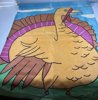 Vintage Fat Thanksgiving Turkey Vintage Lawn Garden Yard Flag | eBay