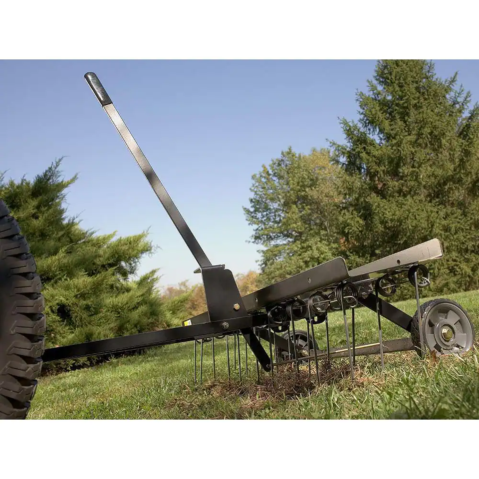 Lawn Dethatcher Tow-Behind Universal 40 In. Riding Mower/Tractor ...