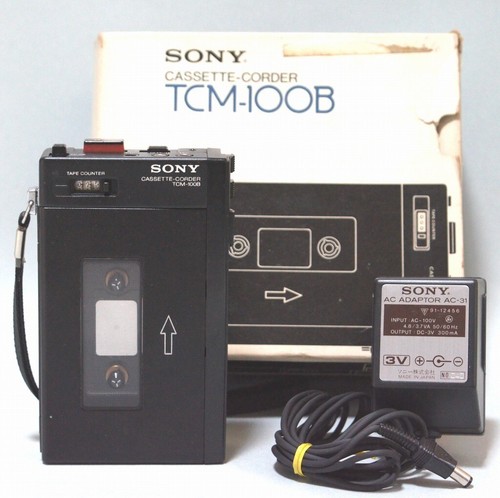 Sony TCM-100B TPS-L2 Successor Model Cassette Recorder Walkman With Old ...