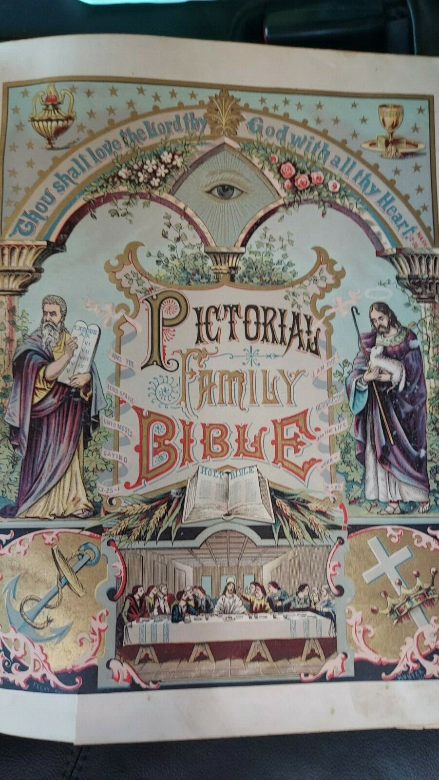 RARE Vintage Parallel Column Family Holy Bible W/Pictorial ...