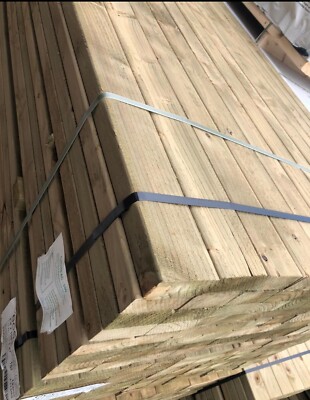 4 X 2 X 2.4 M (8ft) TREATED FRAMING TIMBER - C16 (95mm X 45mm X 2.4M ...