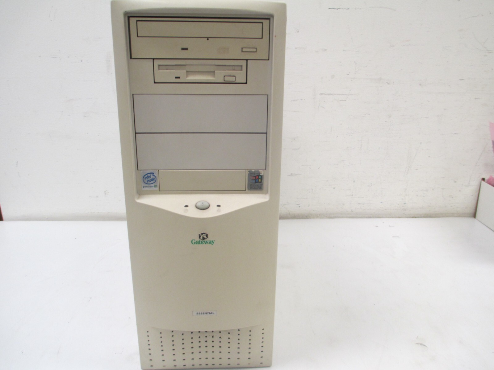 Vintage Gateway Essential 450 MT TB3 NO HDD NO OS 64mb RAM CD-ROM DVD ...