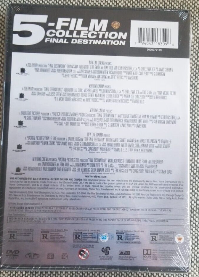 Final Destination: 5-Film Collection (DVD) New - Fast Shipping - Free ...