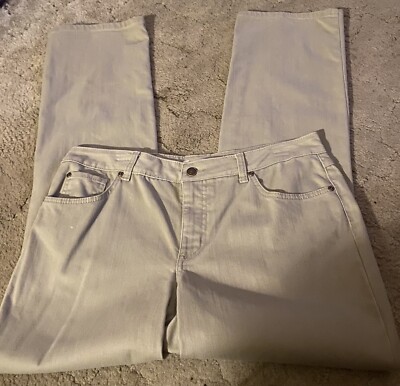 Faded Glory Pants Women Size12 Beige Kaki Jeans Bootcut Mid Rise Cotton ...