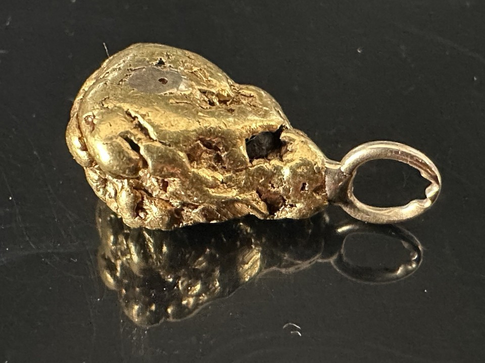 Natural Alaskan Gold Nugget Pendant 8.9 Grams 90% Pure Gold Unique ...