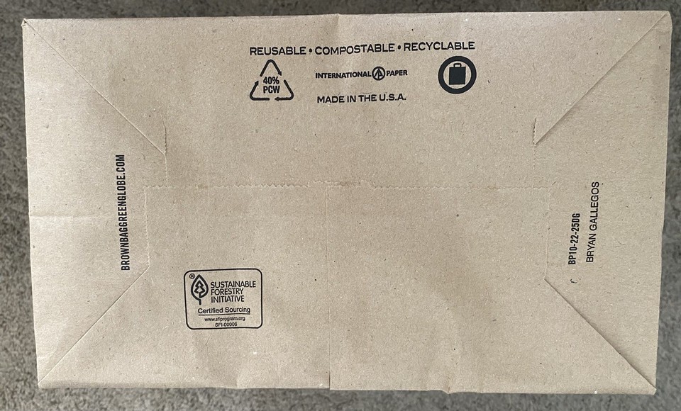 Lot of 30 SAFEWAY Reusable Brown Paper Grocery Bags with Handles Craft ...