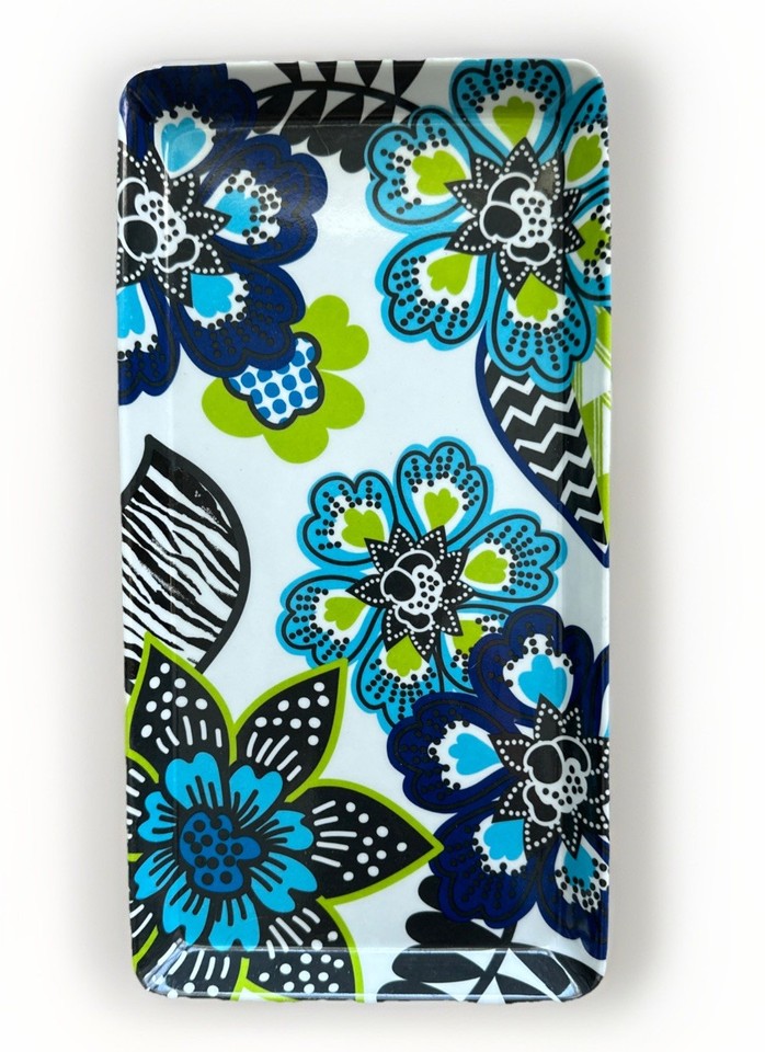 Set Of 2 Belize Floral Snack Dish & Dip Plate | eBay UK