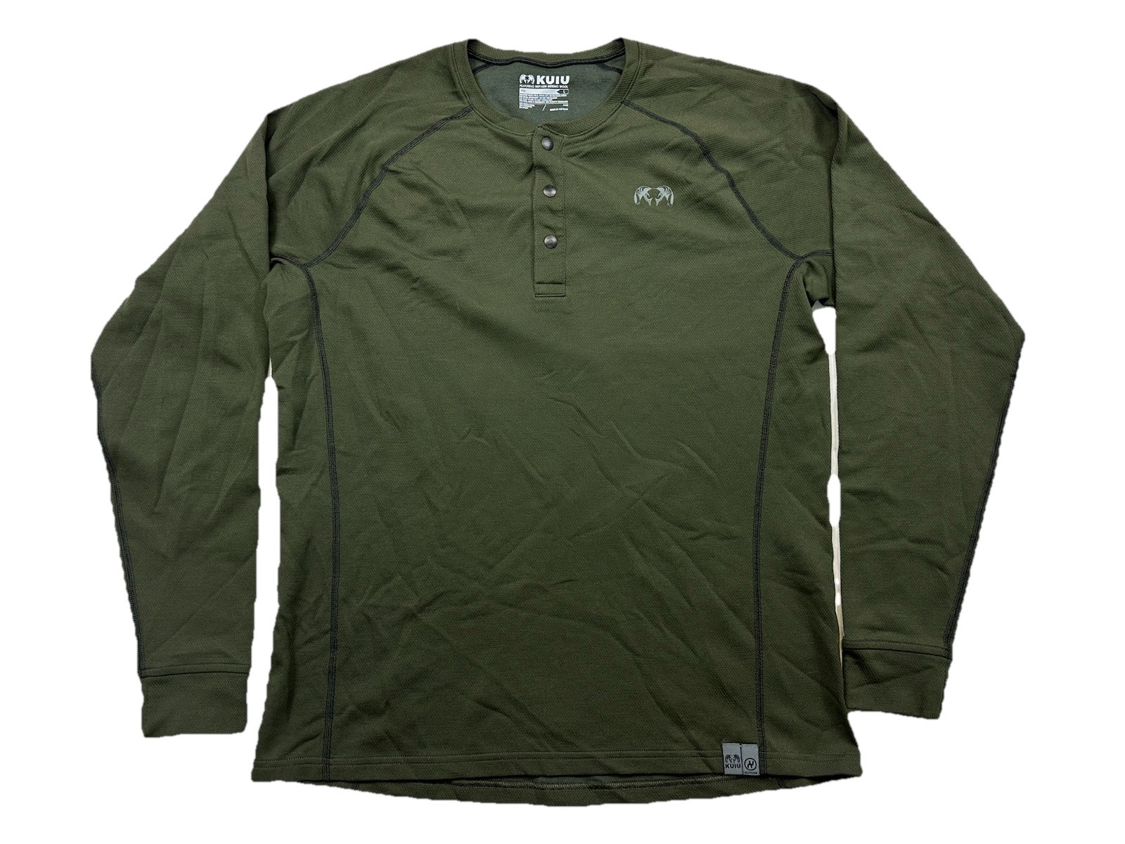 Kuiu Men's Henley PRO Merino 200 Mid Layer Top Size L… - Gem