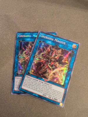Yugioh MP19-EN105 2X Crusadia Magius Prismatic Secret Rare Near Mint ...