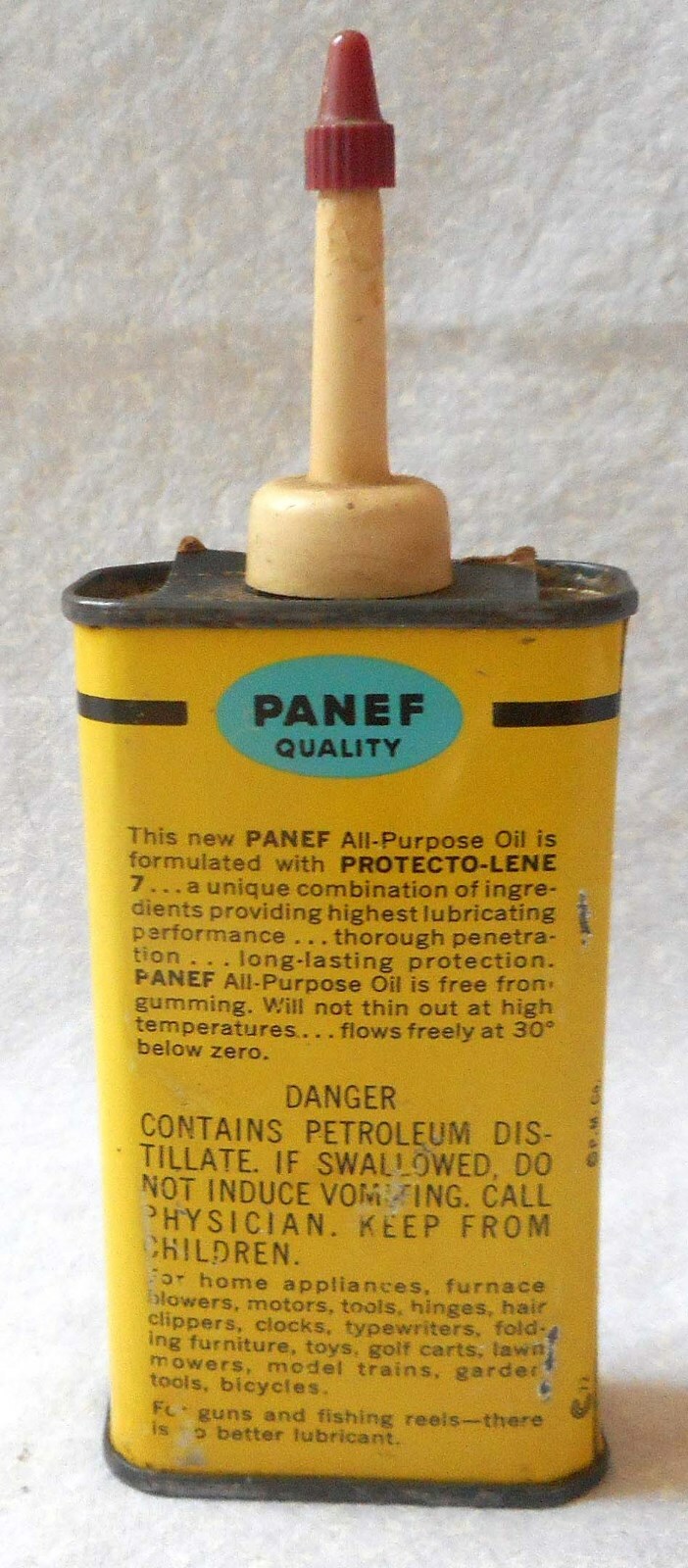 Vintage Panef Quality All-Purpose Oil Can | eBay