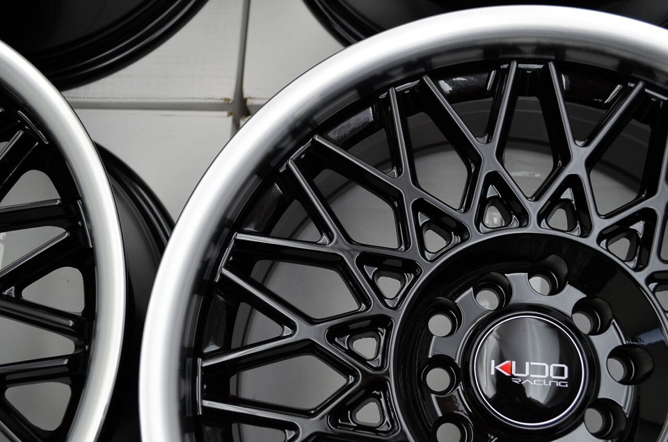 16x7 Kudo Racing Vulgar Black Wheels Rims Toyota Camry Corolla | 5x100 ...