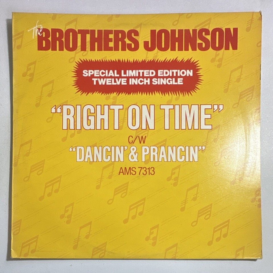 The Brothers Johnson* - Right On Time Ltd Edition 12” Single EX / EX ...