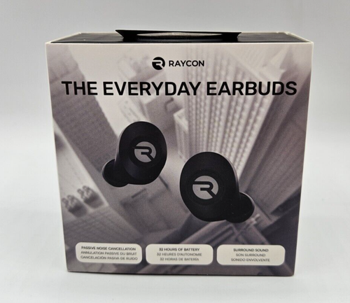 Raycon The Everyday Bluetooth Wireless Earbuds with Microphone Black ...