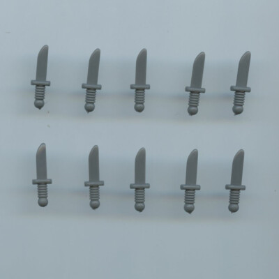 LEGO x 10 Dark Bluish Gray Minifigure, Weapon Knife | eBay