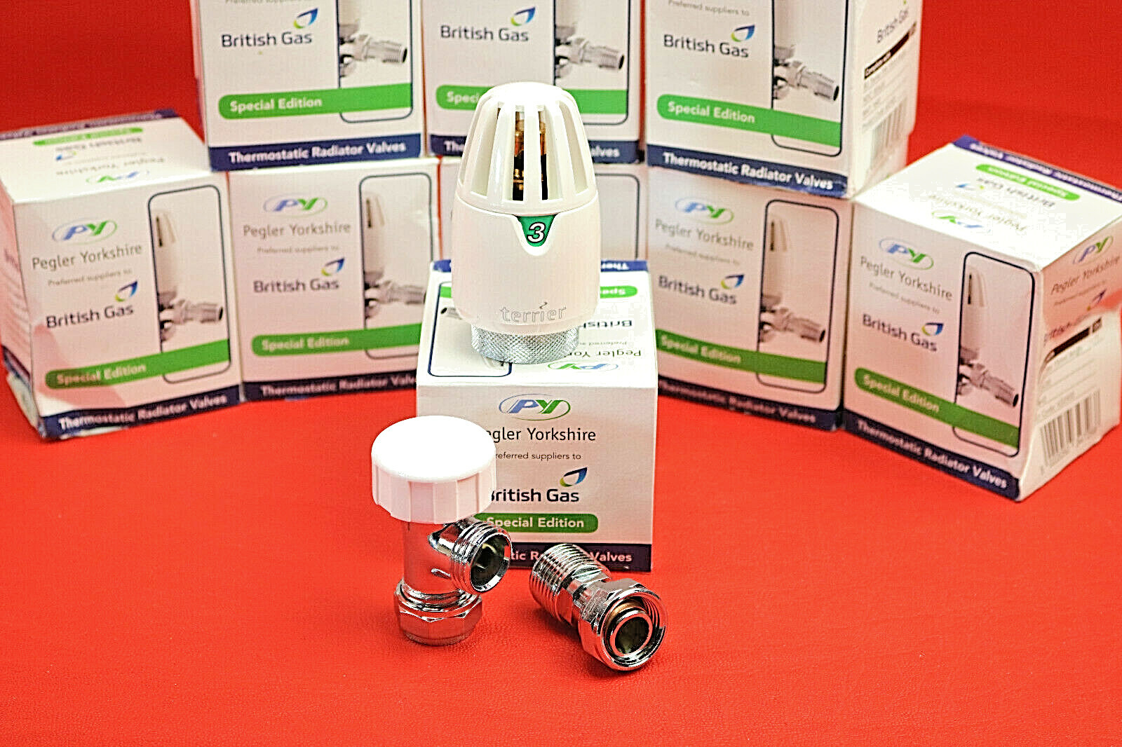 Pegler Terrier 15mm Chrome Angled TRV Replacement Head Sensor or Valve ...