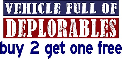 TRUMP DEPLORABLES - Bumper Sticker - Hillary Clinton deplorable ...