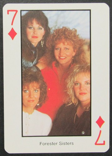 Forester Sisters Country Music Singers Single Swap Playing Card 7 ...