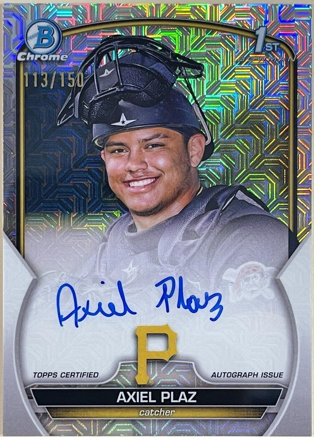 2023 Bowman Chrome - Prospect Autographs Axiel Plaz #CPA-APL Choice ...