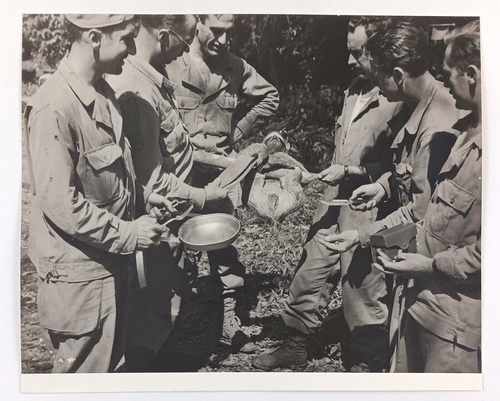 1940s Army Soldiers Three Toed Sloth Mess Kit Knife Humor Vintage Press ...