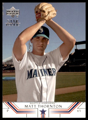 2002 UPPER DECK MATT THORNTON RC SEATTLE MARINERS #525 | eBay