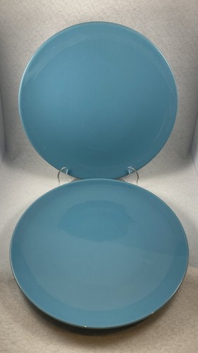 IKEA Fargrik 15199 Turquoise Dinner Plates 10.5in Set of 2 | eBay