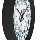 Eucalyptus Botanical Wooden Wall Clock #1, 10" Round, Country Farmhouse ...