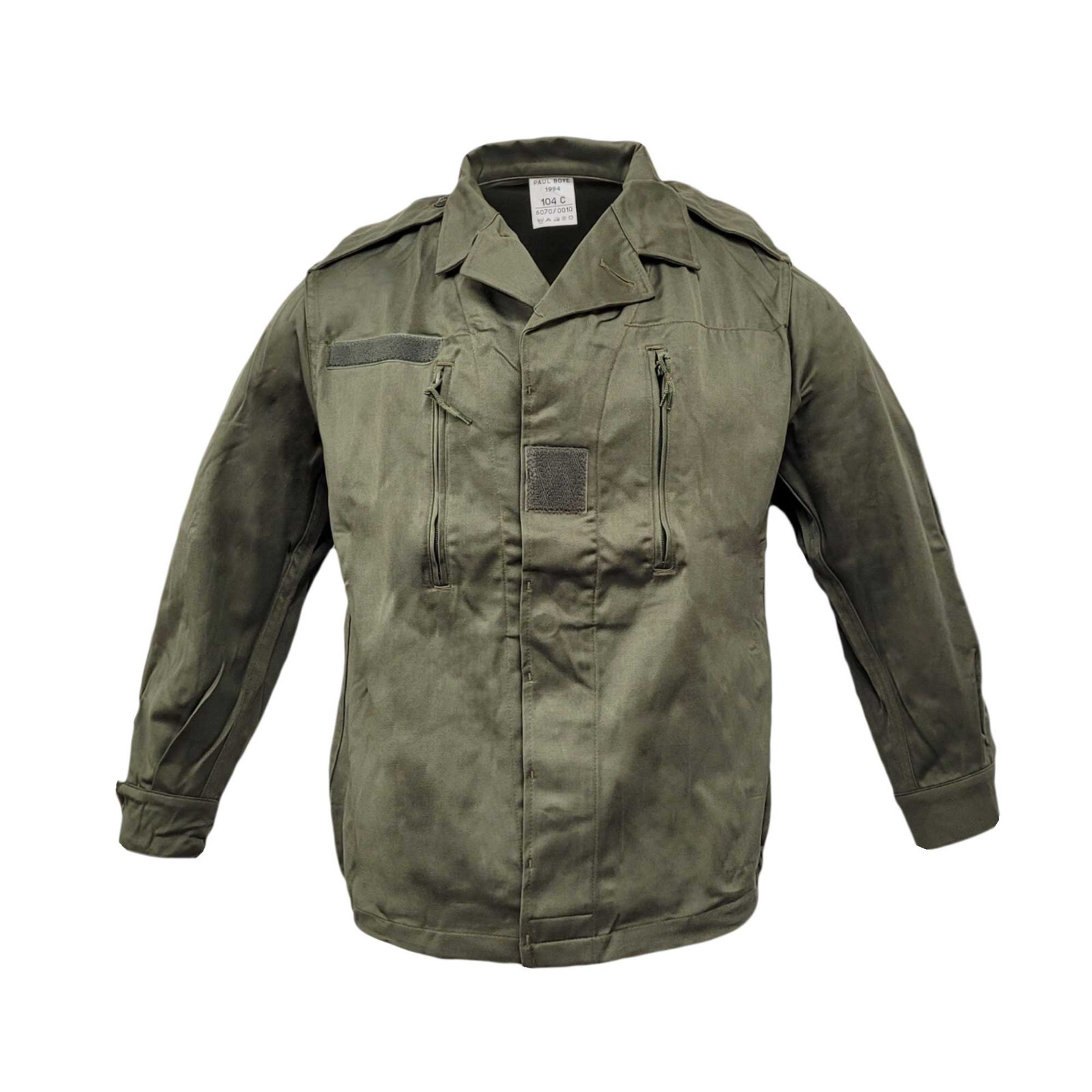 Original French Army F2 Jacket Military Vintage Combat Field Coat Olive ...