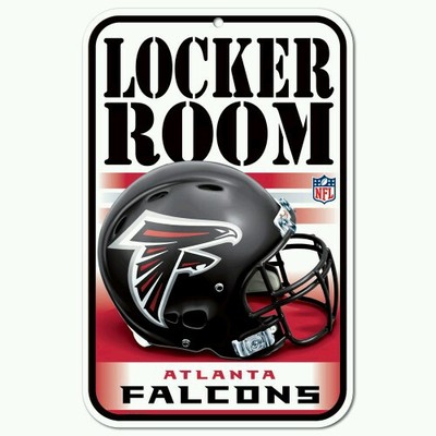 ATLANTA FALCONS LOCKER ROOM 11"X17" PLASTIC SIGN DURABLE POSTER NFL ...