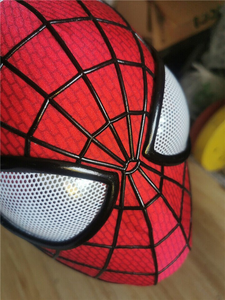 The Amazing Spider-man Helmet Spiderman Cosplay 3D Mask Costume ...