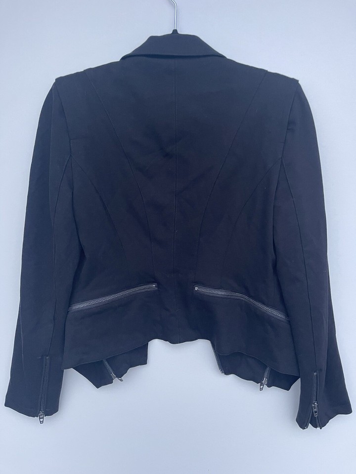 Blank NYC Black Zipper Biker Style Jacket | eBay