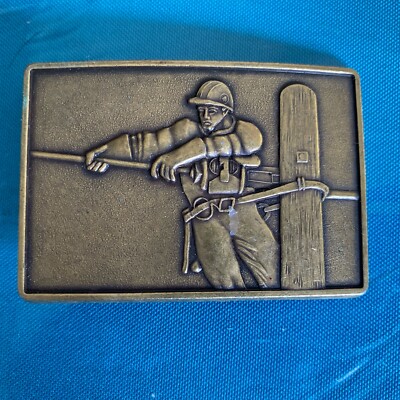 Vintage Telephone Lineman Belt Buckle | eBay