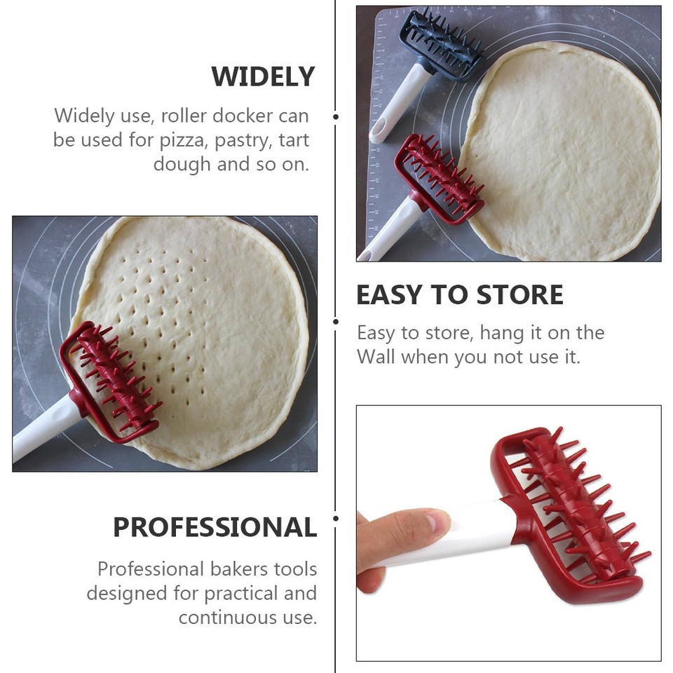 2PCS Pizza Dough Roller Baking Dough Docker Pie Docker Pizza Dough ...