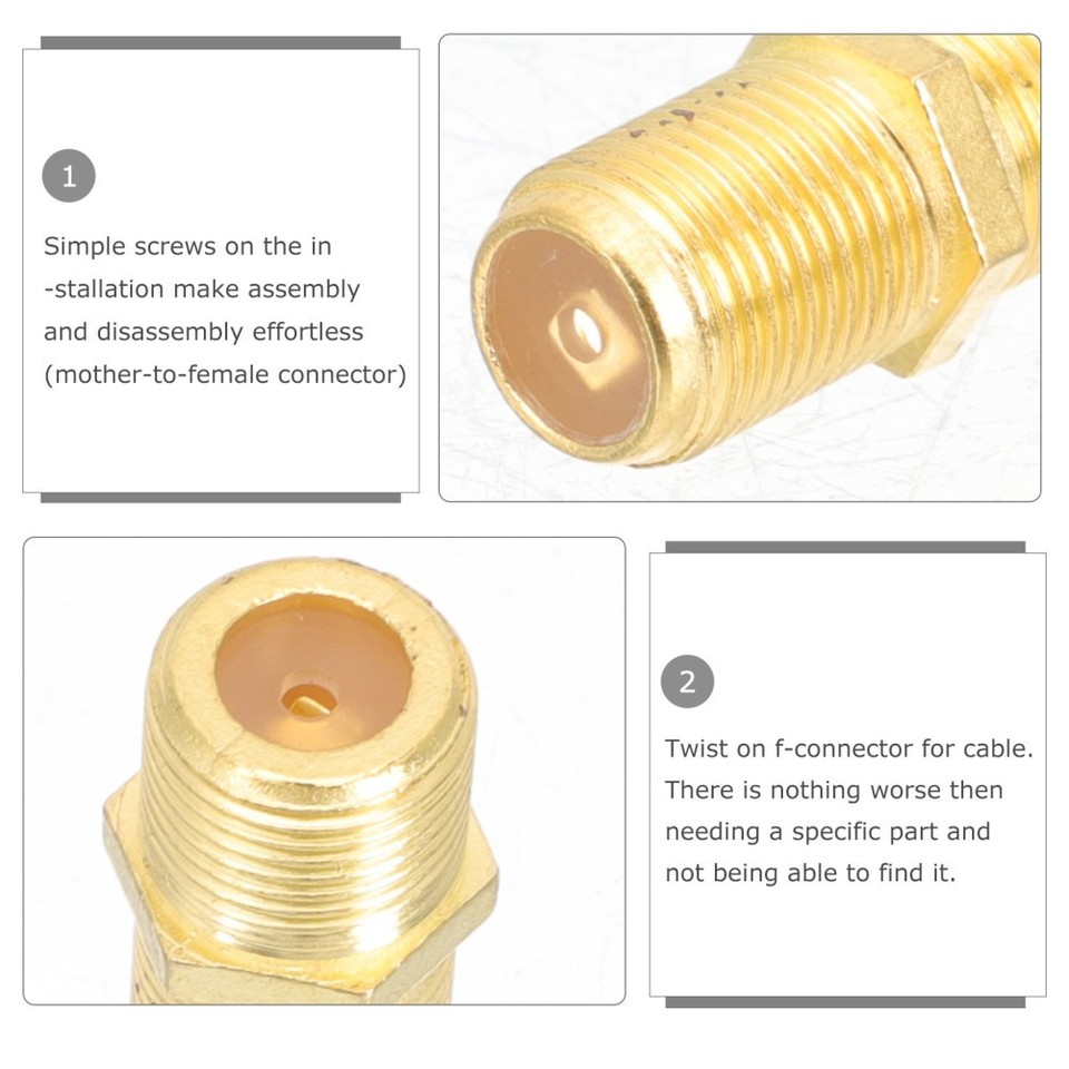 4 Pack Adapter for Coax Cable Female to Coaxial Connector Connectors ...