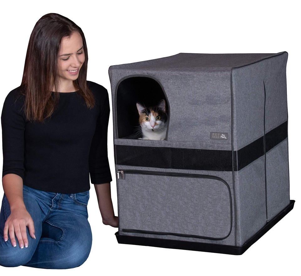 Pet Gear Pro Pawty for Cats with littertraX Mat, Put an end to ...