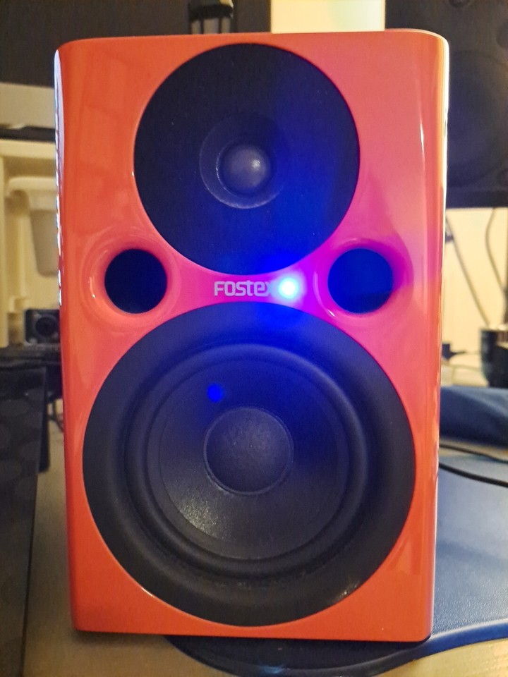 FOSTEX PM0.4n RED professional studio monitors PAIR 2 x EX sound ...