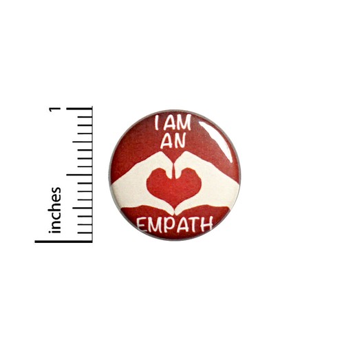 I Am An Empath Pin Button Backpack Pin Empathy Lapel Pin Heart Hands 1 ...