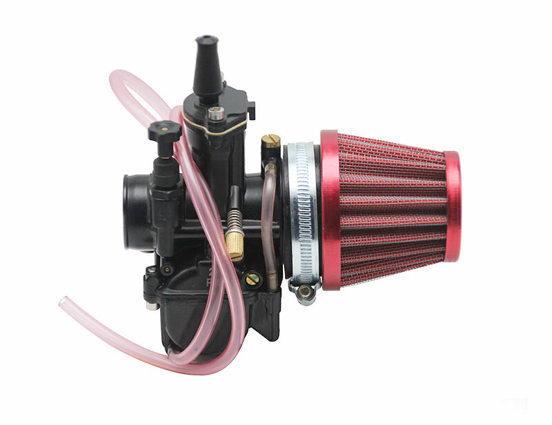 Motorcycle 58mm Carburetor Air Filter Velocity Stack Carb Filters ATV ...