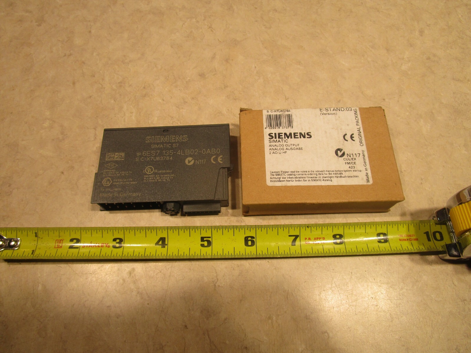 SIEMENS 6ES7 135-4LB02-0AB0 ANALOG OUTPUT MODULE, S0517 | eBay