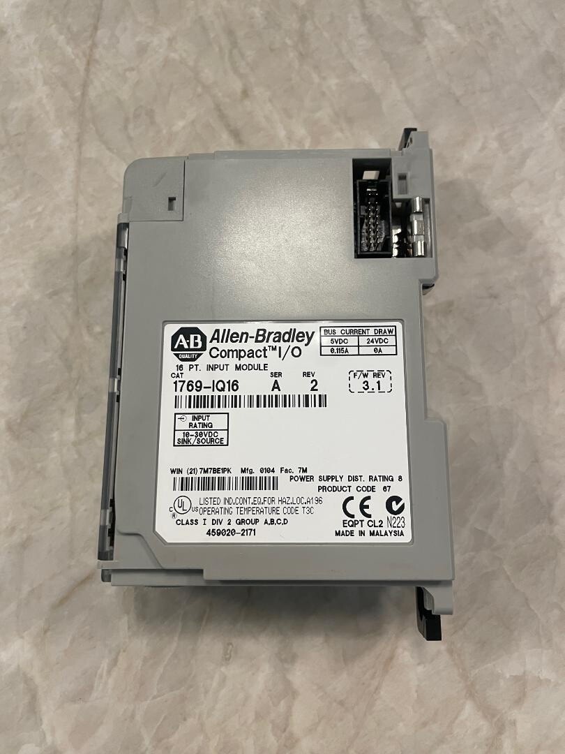 Allen Bradley 1769-IQ16 Ser A Rev 2 Compact I/O 16 PT Input Module ...