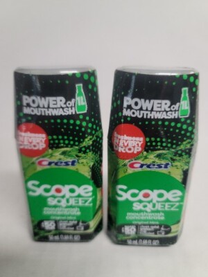 SCOPE SQUEEZ Mouthwash Concentrate. Mint NEW SEALED. Makes 2 Liters ...